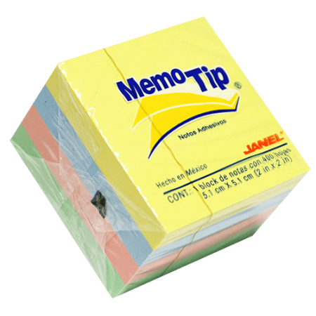 BLOCK MEMO TIP 3X3 CUBO NEON C/400 – Tool Office l Suministros de oficina